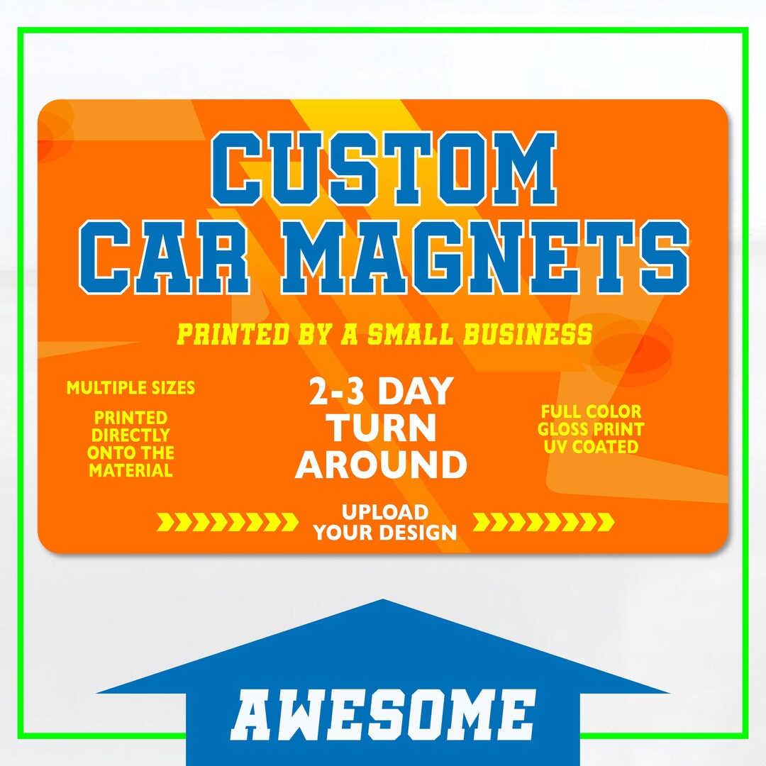 Custom Car Magnet Sign, Custom Logo for Your Car Van Truck, High ...
