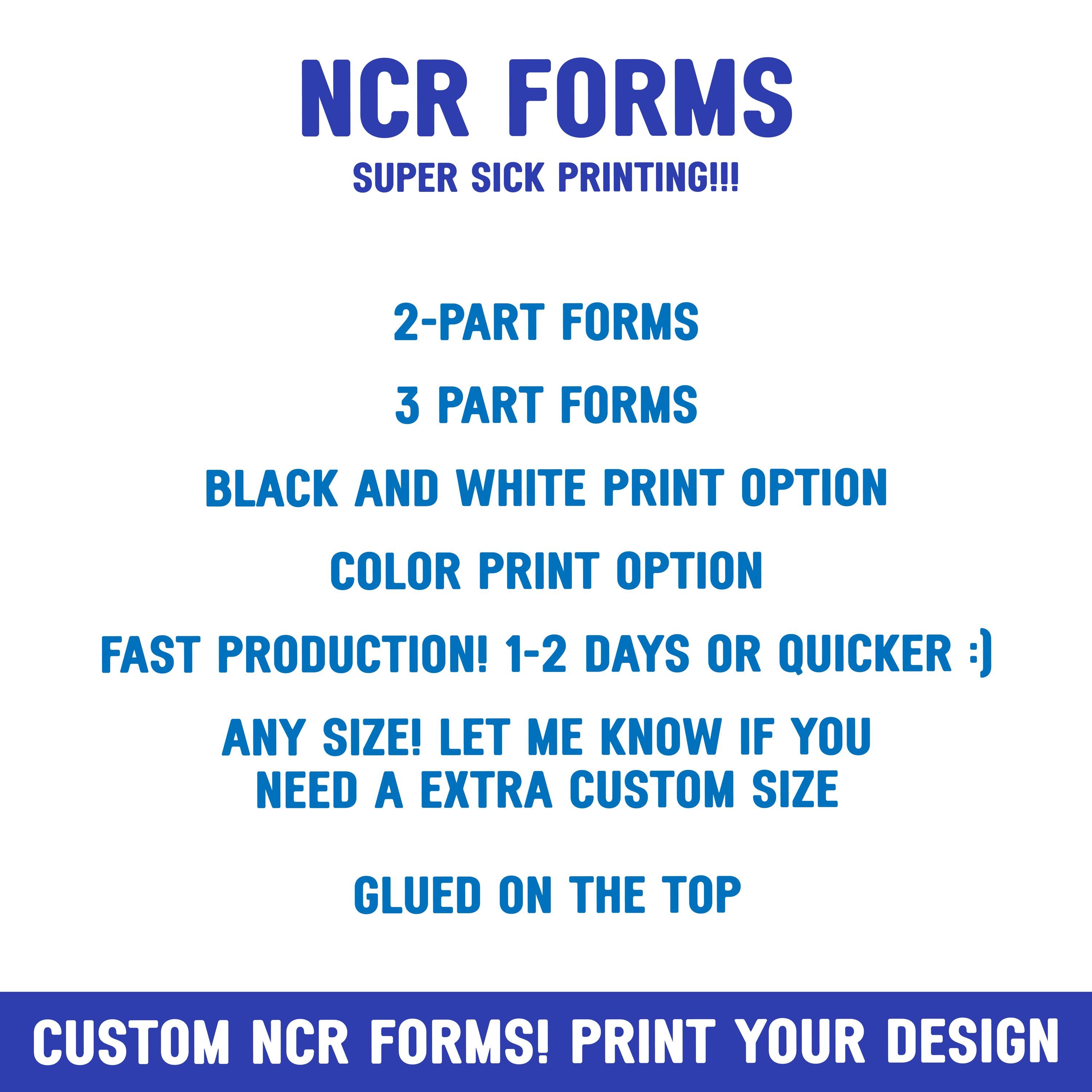 NCR Forms, Custom NCR Forms, Custom 2-part Forms, Custom Invoices ...