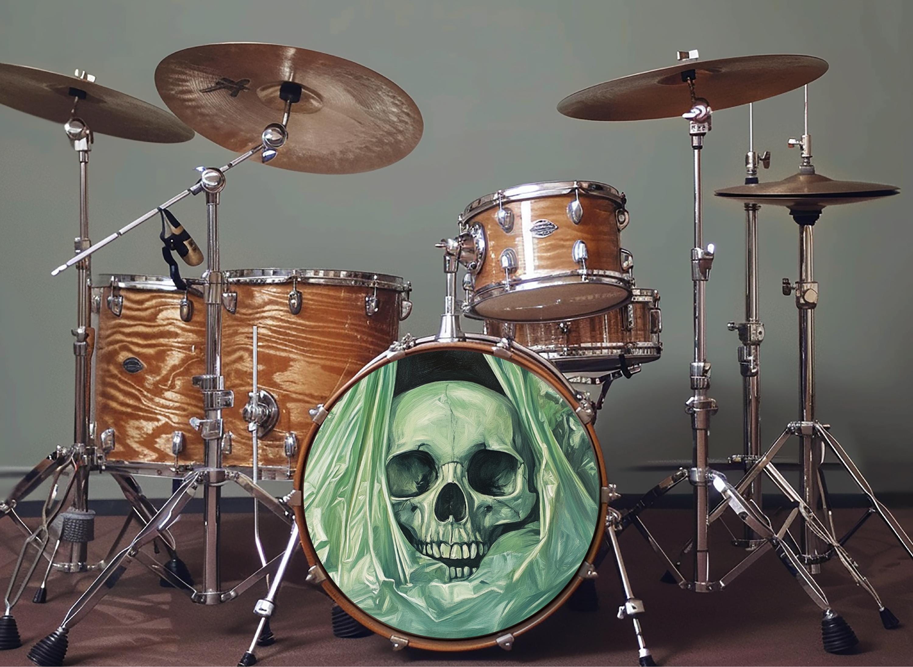 Custom Drum Sticker, Custom Drum Decal Add Custom Image or Logo ...