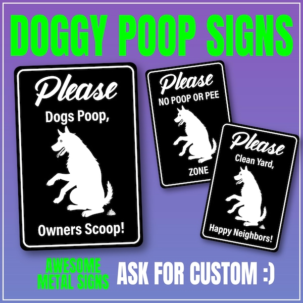 Poop Sign - Etsy