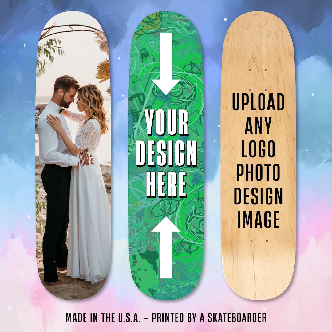 Custom Skateboard Deck or Decal - Personalize Your Own Board Design ...