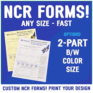 NCR Forms, Custom NCR Forms, Custom 2-part Forms, Custom Invoices ...