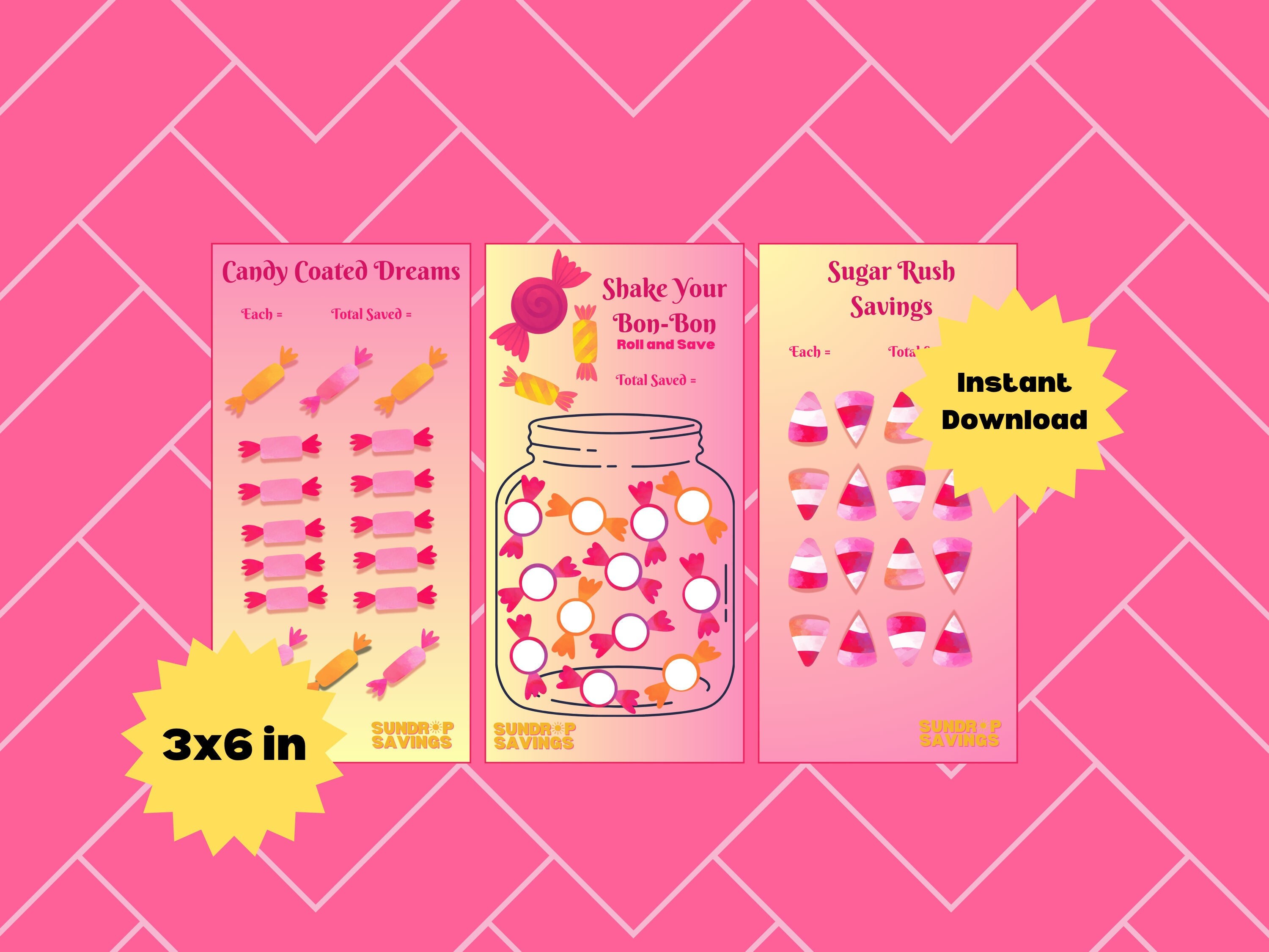 Cute Saving Challenge Tracker Printable Cash Stuffing Digital Saving ...