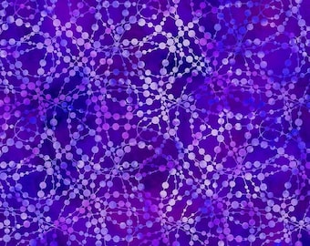 Dazzle Blue Allover in the Beginning Fabrics Sold by the 1/2 Yard Shipped as Continuous Yardage ...