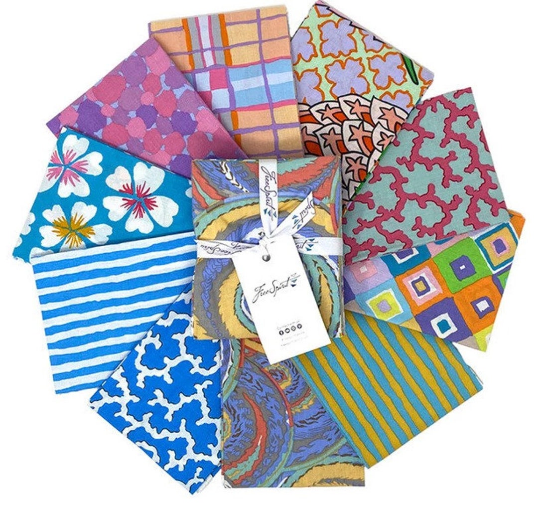 Kaffe Pastel Fat Quarter Bundle - 10 Fat Quarters - by Kaffe Fassett ...