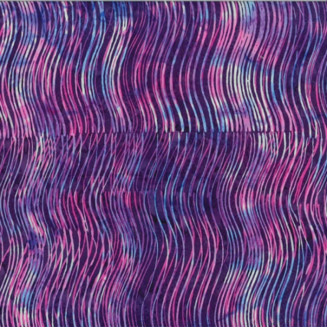 Grape Wavy Lines Hoffman Berry Delicious Bali Batik Sold by the Yard ...