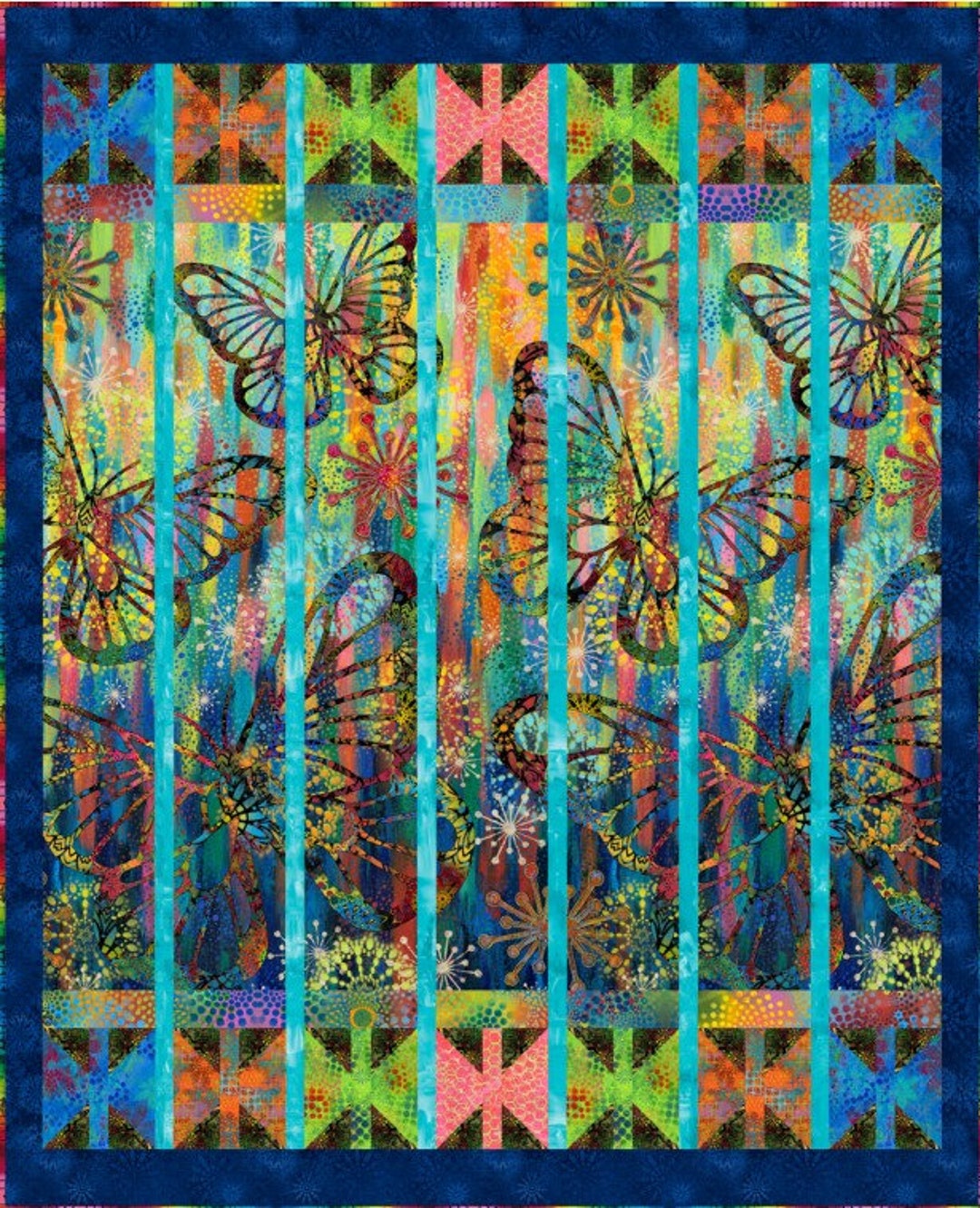 All a Flutter Quilt Kit - Butterfly Fields - by Sue Penn for Free ...