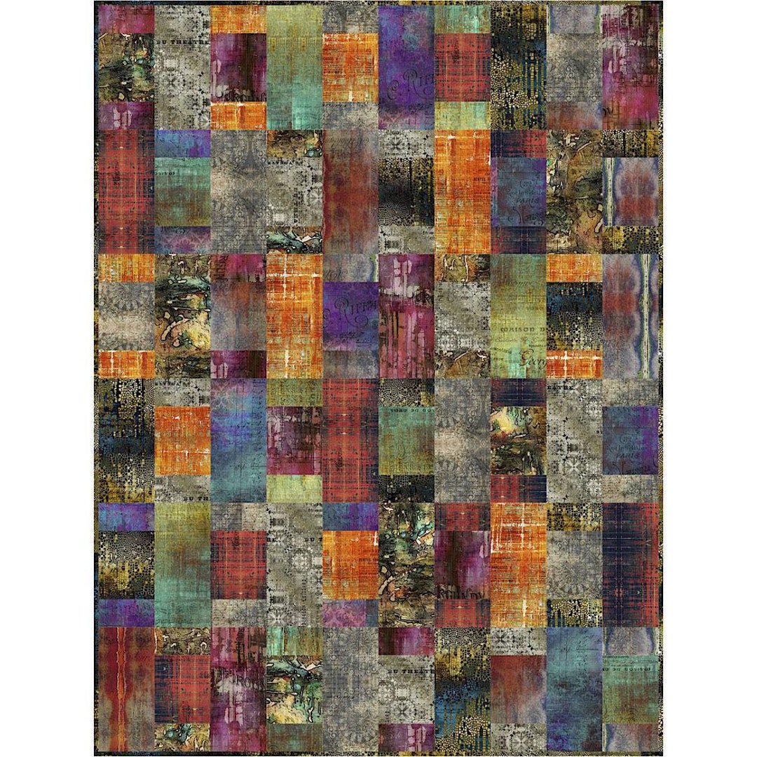 Abandoned Kit With Brickwork Pattern 10 Fat Quarters by Tim Holtz for ...