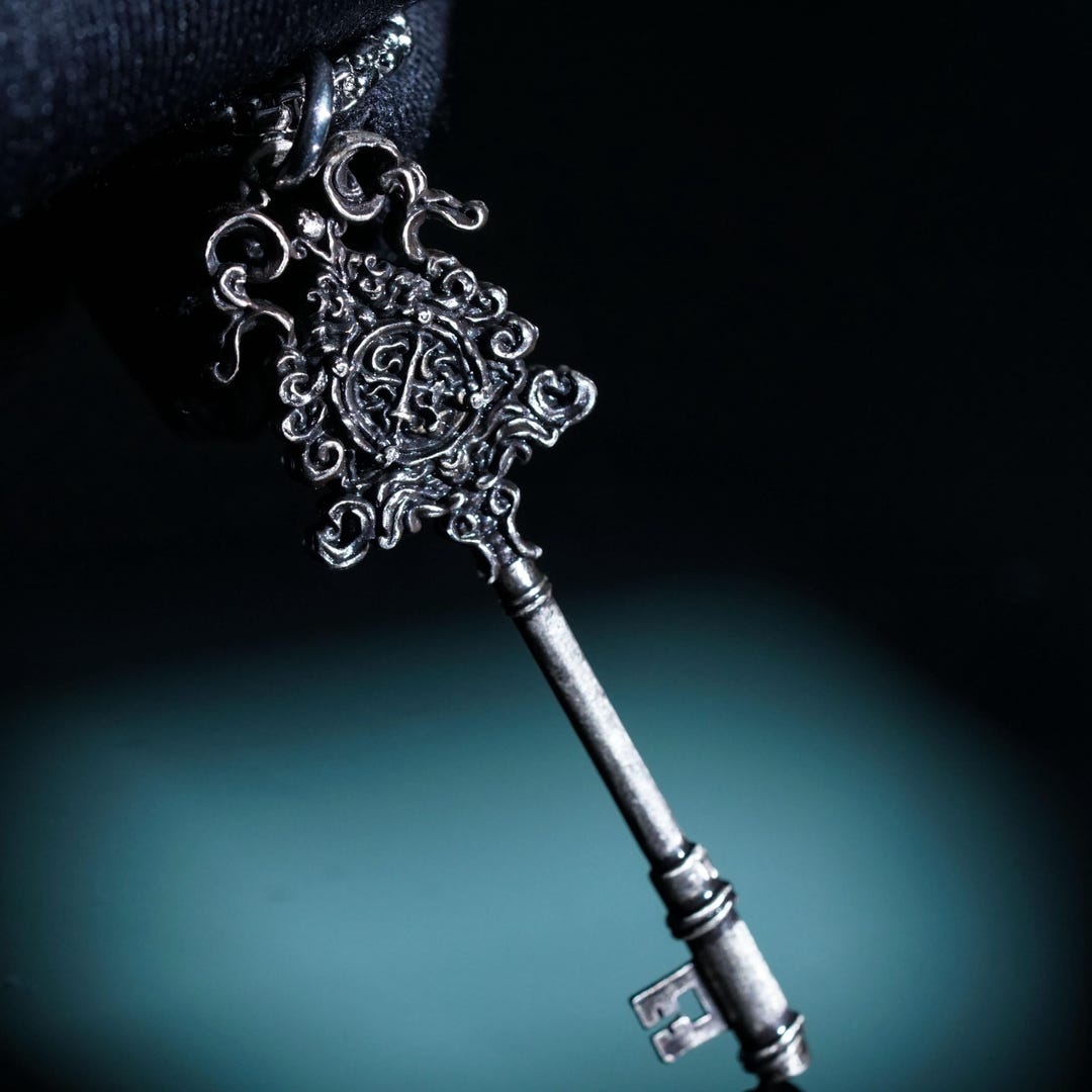 Discarded Palace Key Necklace, Elden Ring Ranni Pendant, 950 Silver ...