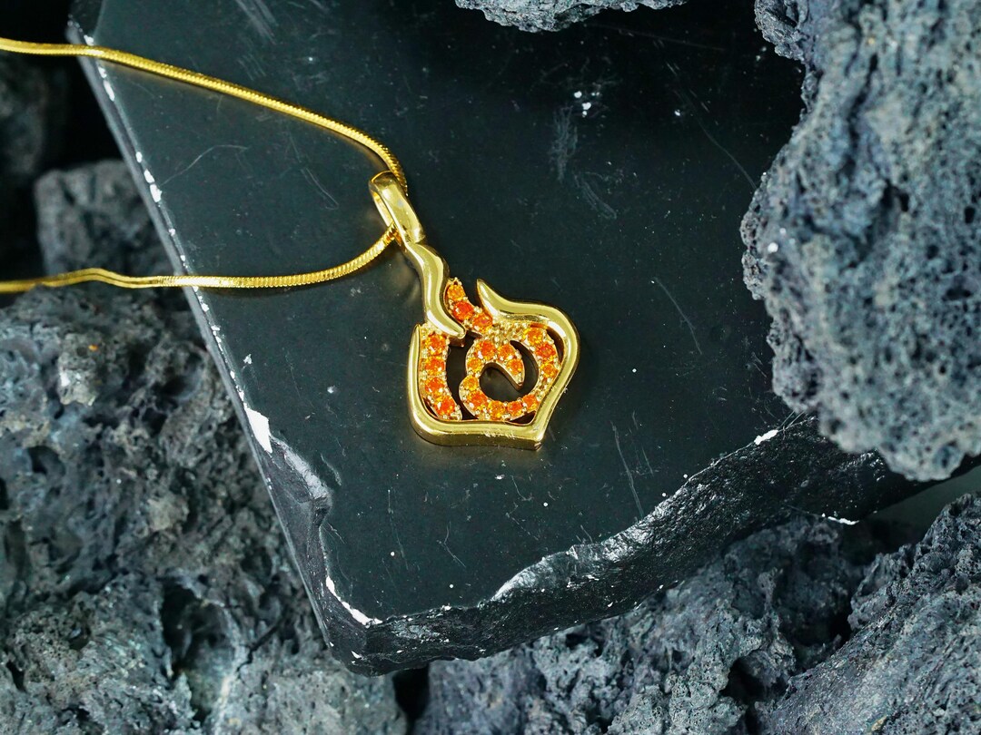EXCLUSIVE Custom Genshin Impact - Pyro Necklace, Handmade Sterling ...