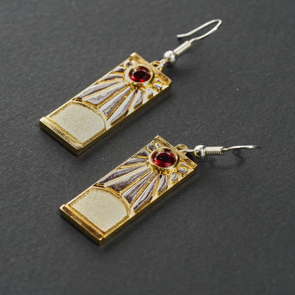 Hanafuda Earrings - Etsy