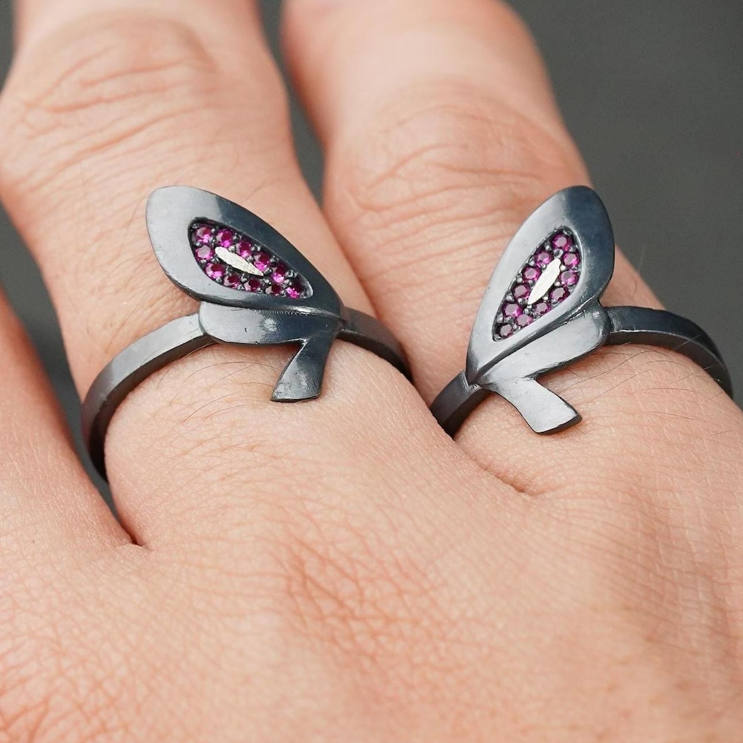 EXCLUSIVE Handmade Clove Butterflies Ring, Valorant Jewelry, Unisex ...
