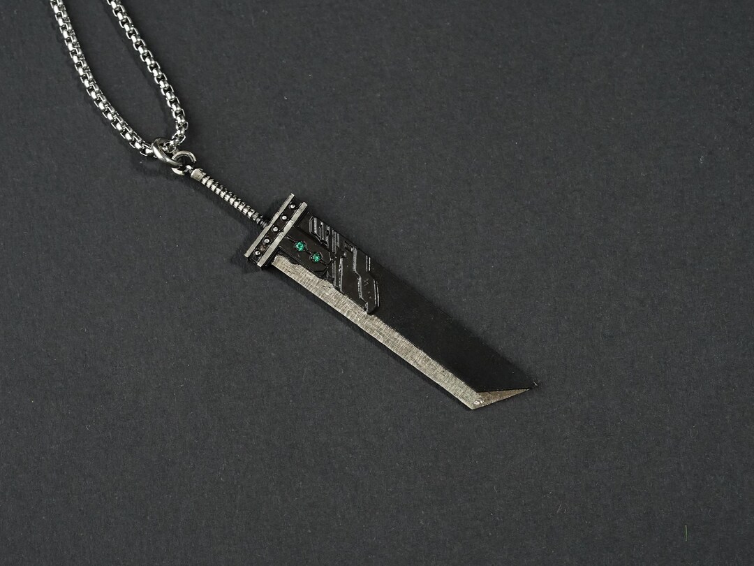EXCLUSIVE Final Fantasy VII Rebirth Buster Sword Necklace, Handmade ...
