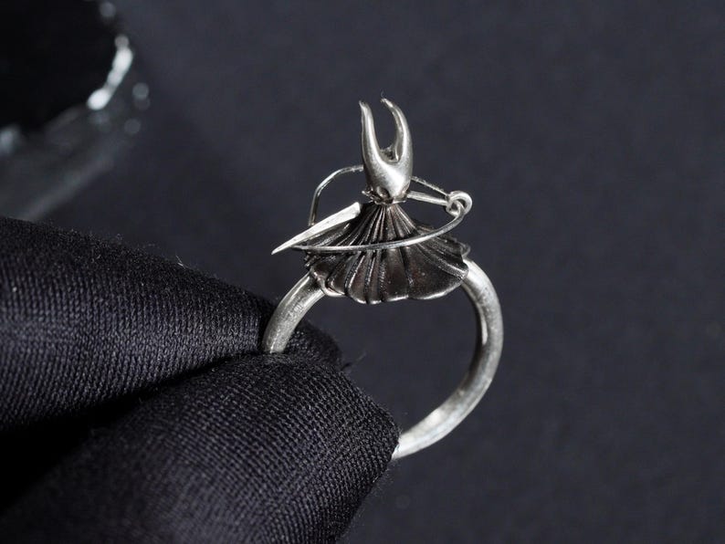Silksong Hornet Hollow Knight Inspired Ring, Silver 950 Handmade ...
