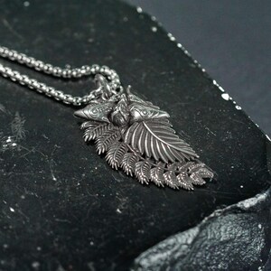 SALE 50% Handmade Ellie Tattoo Ring, Sterling Silver Moth & Fern ...