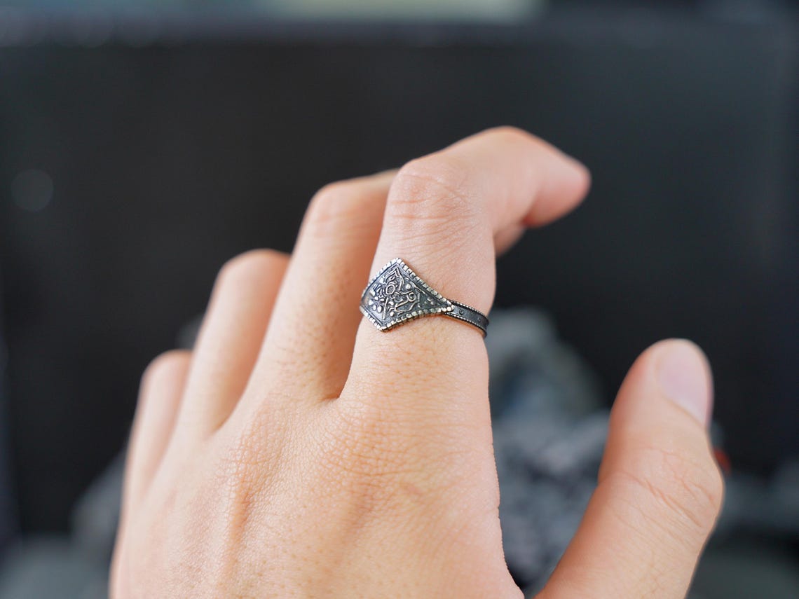 EXCLUSIVE Handmade Ring of Favor - Dark Souls Ring, 950 Silver Rings ...