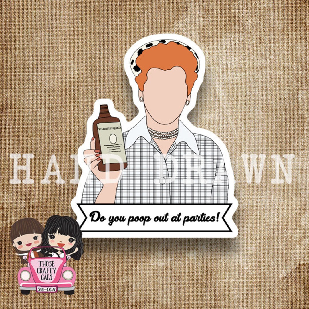 Hand Drawn Lucy, Poop Out at Parties Vitamins Vitameatavegamin Faceless ...