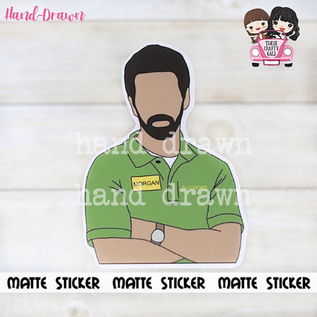 Hand-drawn Morgan Chuck TV Show Vinyl Waterproof - Etsy