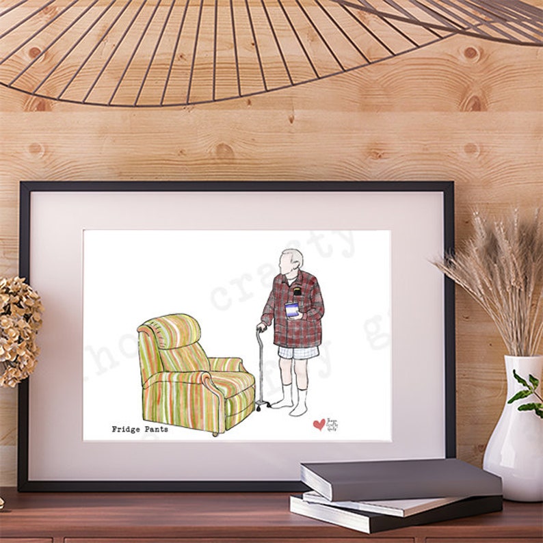 Watercolor Hand - Drawn Frasier Show Print 5x7 Wall Decor, Art, Tv Show ...