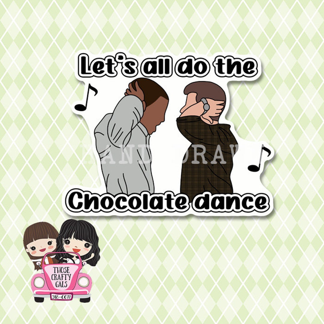Psych Shawn and Gus Let's Do the Chocolate Dance 3" Waterproof Vinyl ...