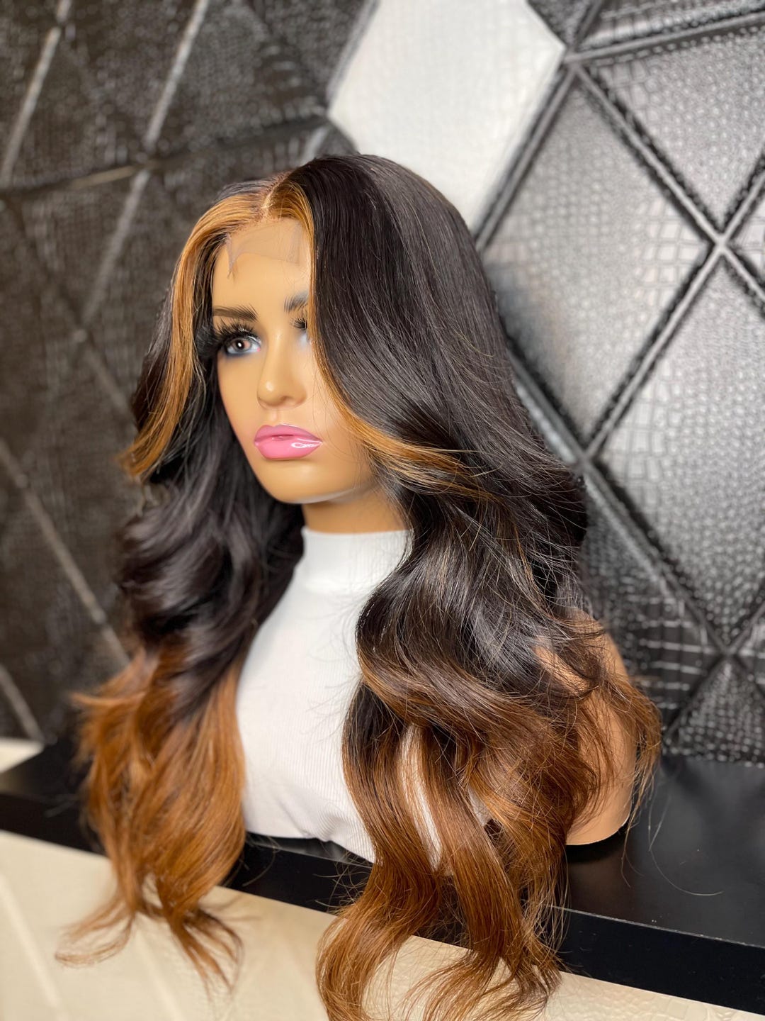 Custom Glueless 2x6 Closure Unit With Highlights - Etsy