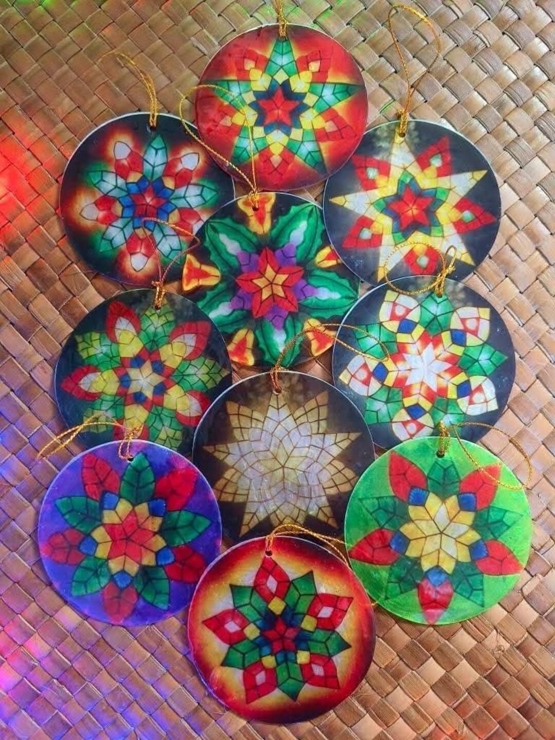 Filipino Parol Christmas Ornament | Capiz Shell (set of 10) | Artisan ...