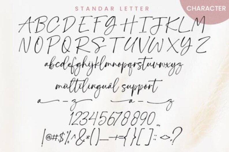 Santa Catalina Cursive Cute Handwritten Font for Cards Lables Wedding ...