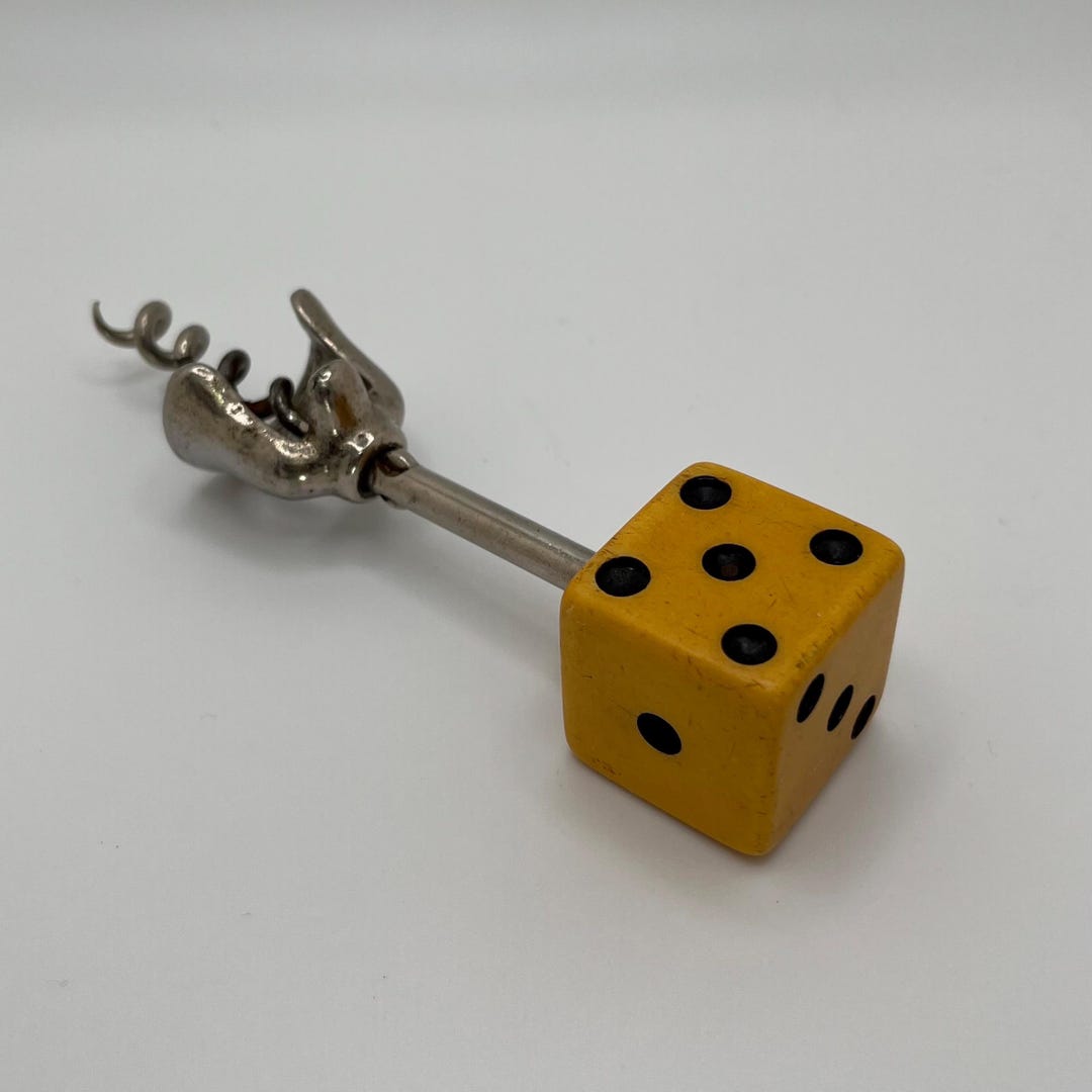 1960s Vintage Bakelite Dice Corkscrew - Etsy