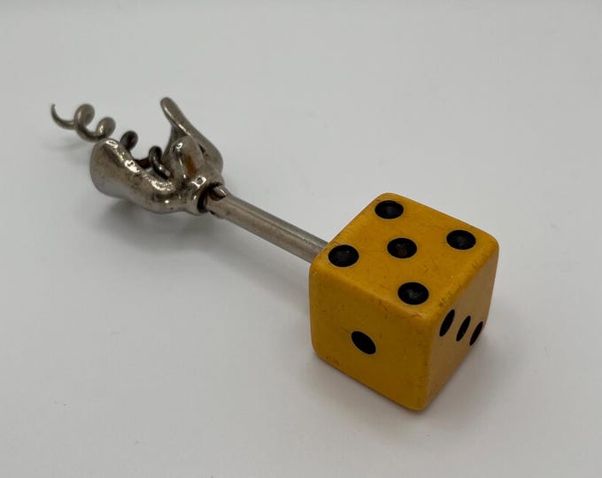 1960s Vintage Bakelite Dice Corkscrew - Etsy