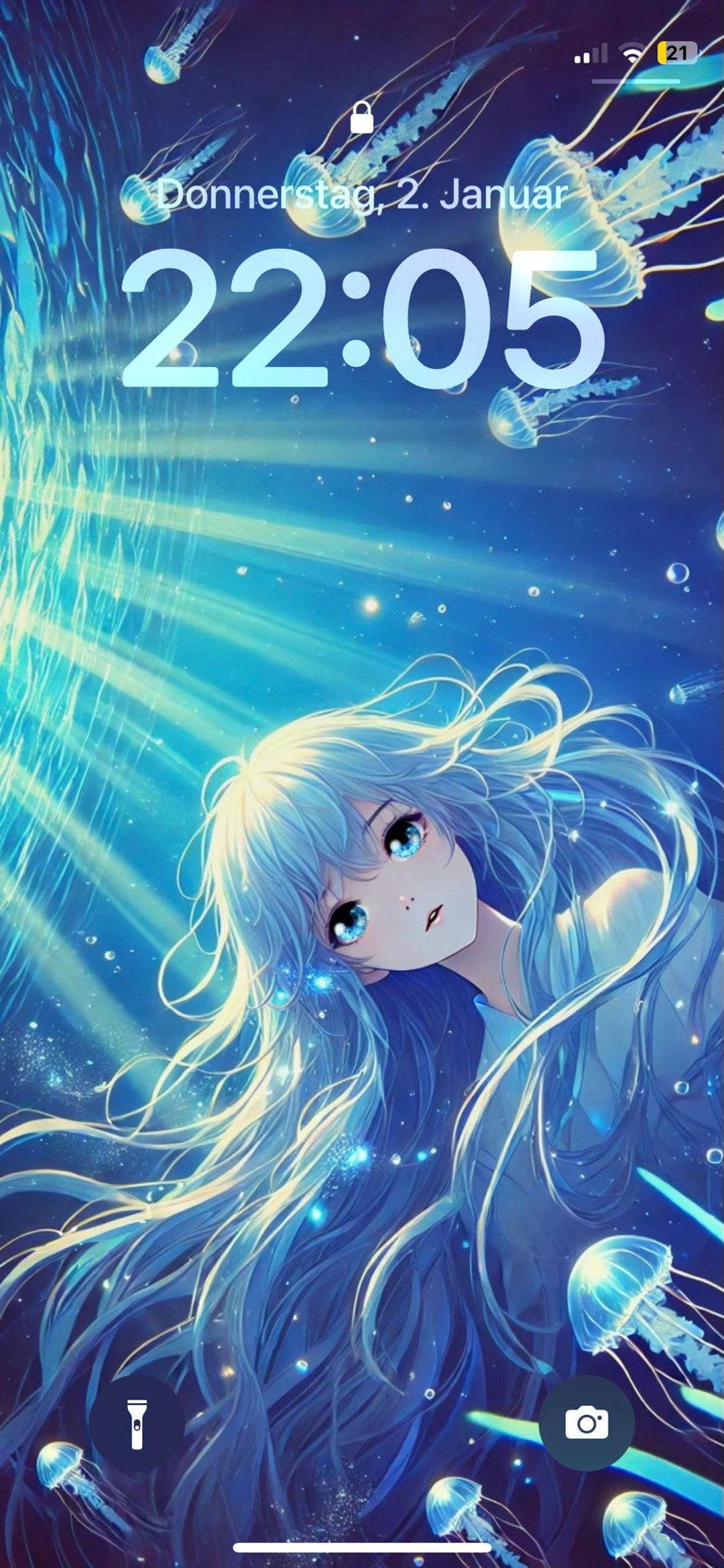 IPhone Lockscreen: Underwater Anime Scene - Etsy
