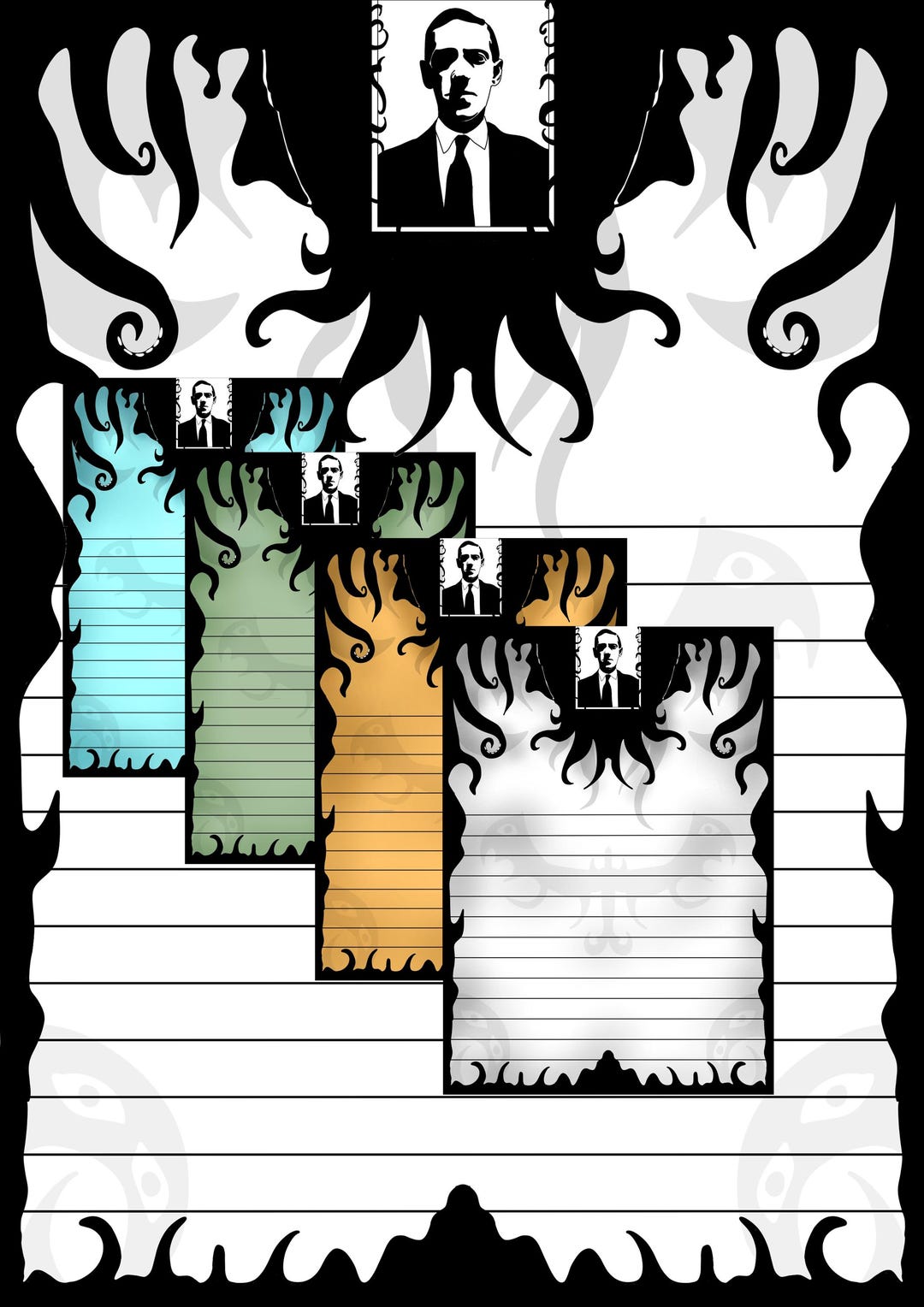 Cthulhu and Lovecraft Writing Pages - Etsy