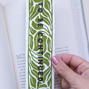 To Be Continued - Handmade Block Print Bookmark - 2x8 In. - Etsy