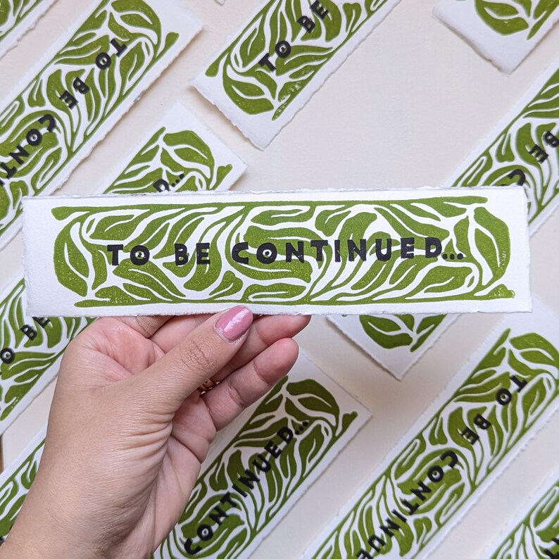 To Be Continued Bookmark - Etsy