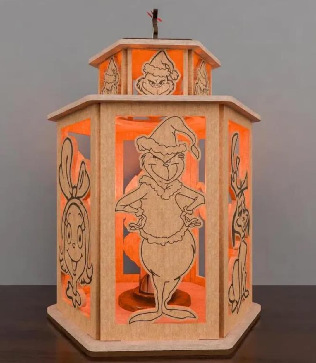 Christmas Lantern Laser Cut File, Christmas Lantern, Movie Characters ...