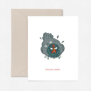 Love You Mama, Mother’s Day Card, Thank You Mom, Mother Hen Card, Funny ...