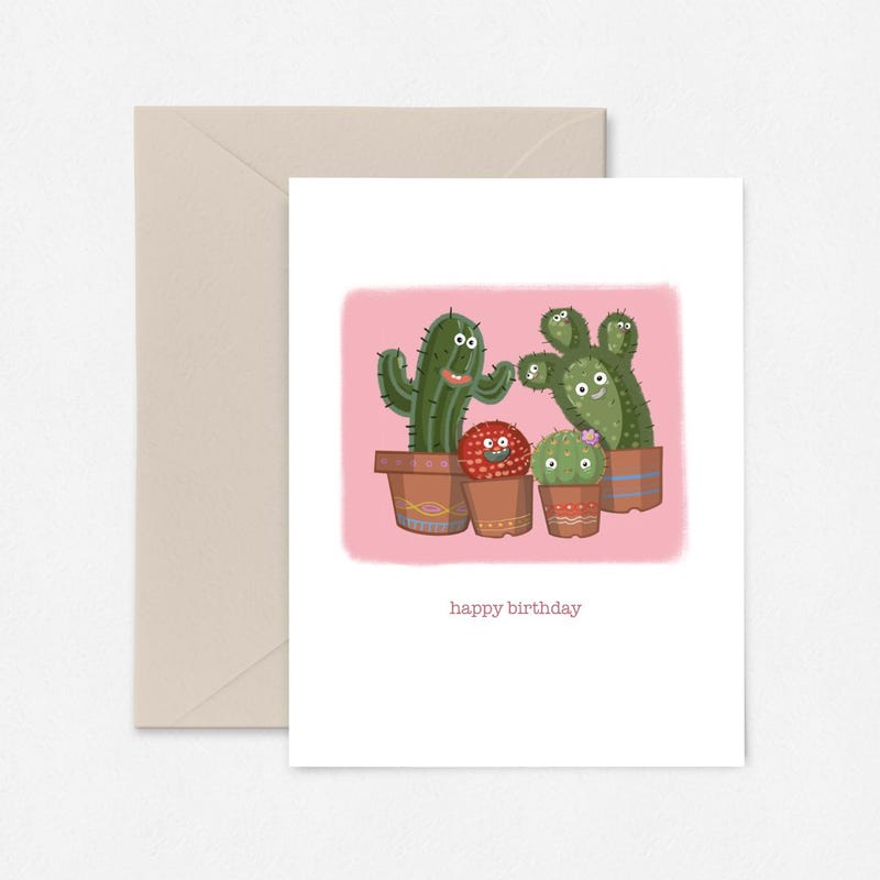 Cactus Greeting Card - Etsy