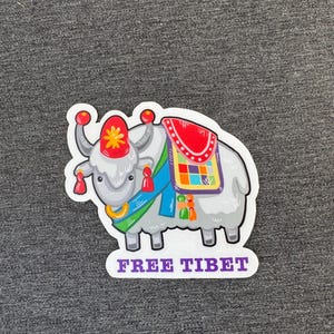 Free Tibet Sticker - Etsy