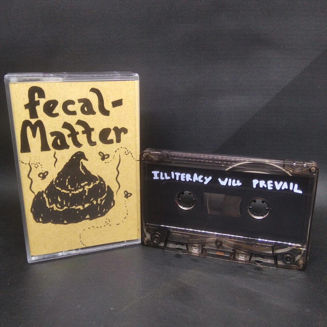 Illiteracy Will Prevail by Fecal Matter Pre- Nirvana Cassette Tape - Etsy