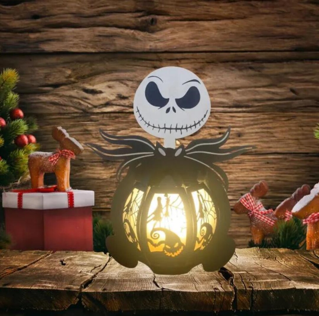 Movie Horror Lantern Shadow Box SVG Halloween Character Lantern Lamp ...