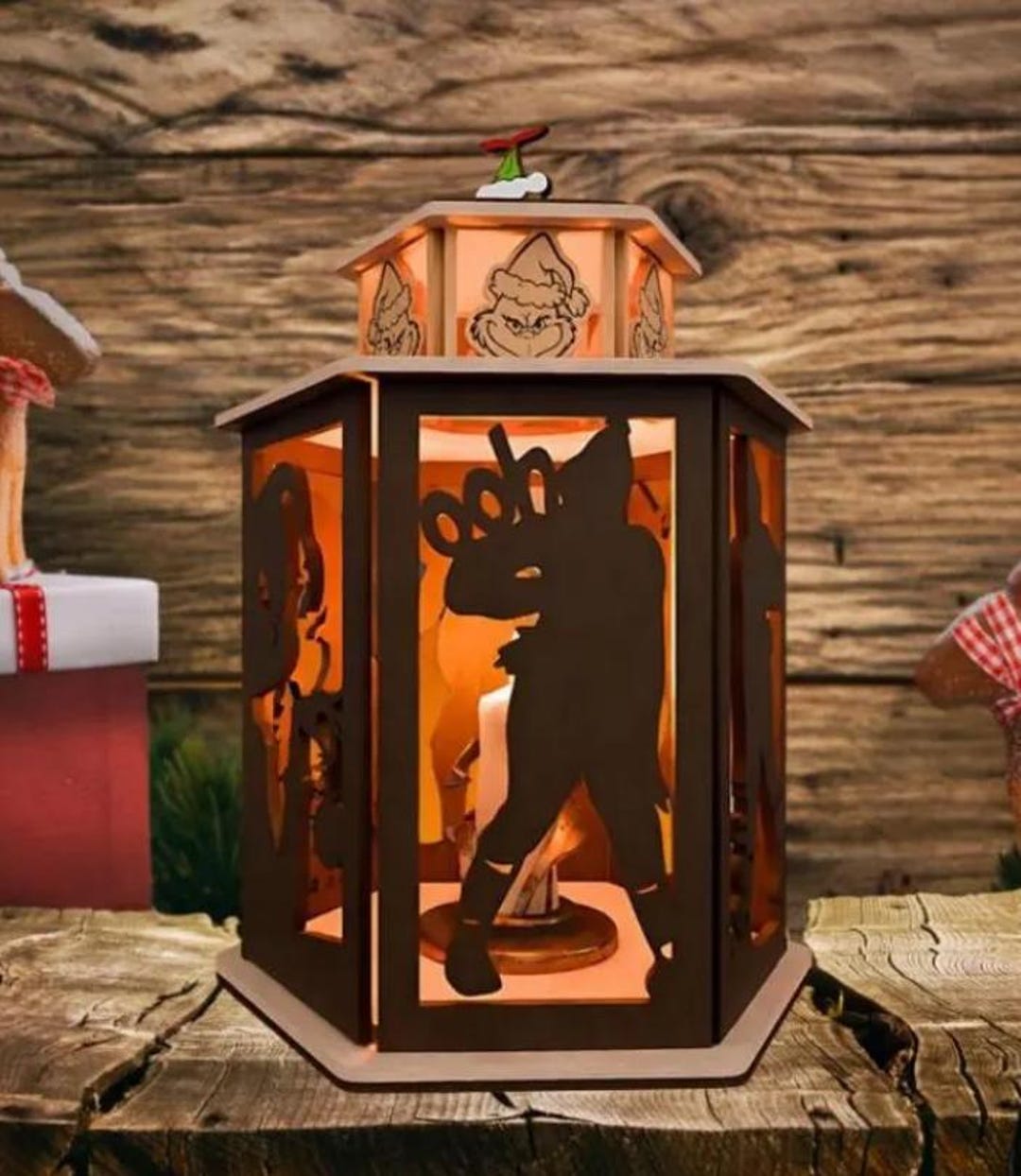 Christmas Lantern Laser Cut File Movie Characters Lampcandle SVG Night ...