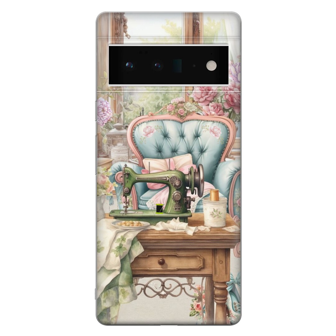 Vintage Sewing Machine Phone Case Handicraft Cover for Pixel 9 8 7 ...