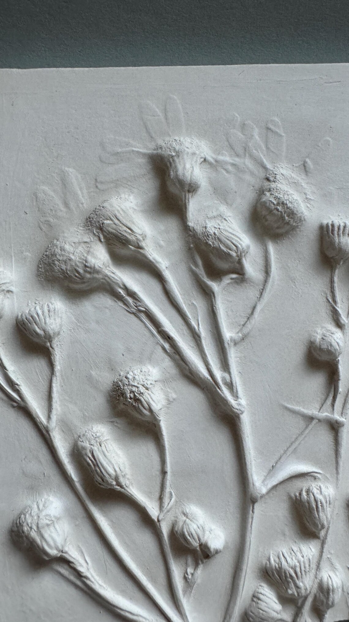 AFFECTION Botanical Bas-relief Wall Art Handmade Nature-inspired Decor ...