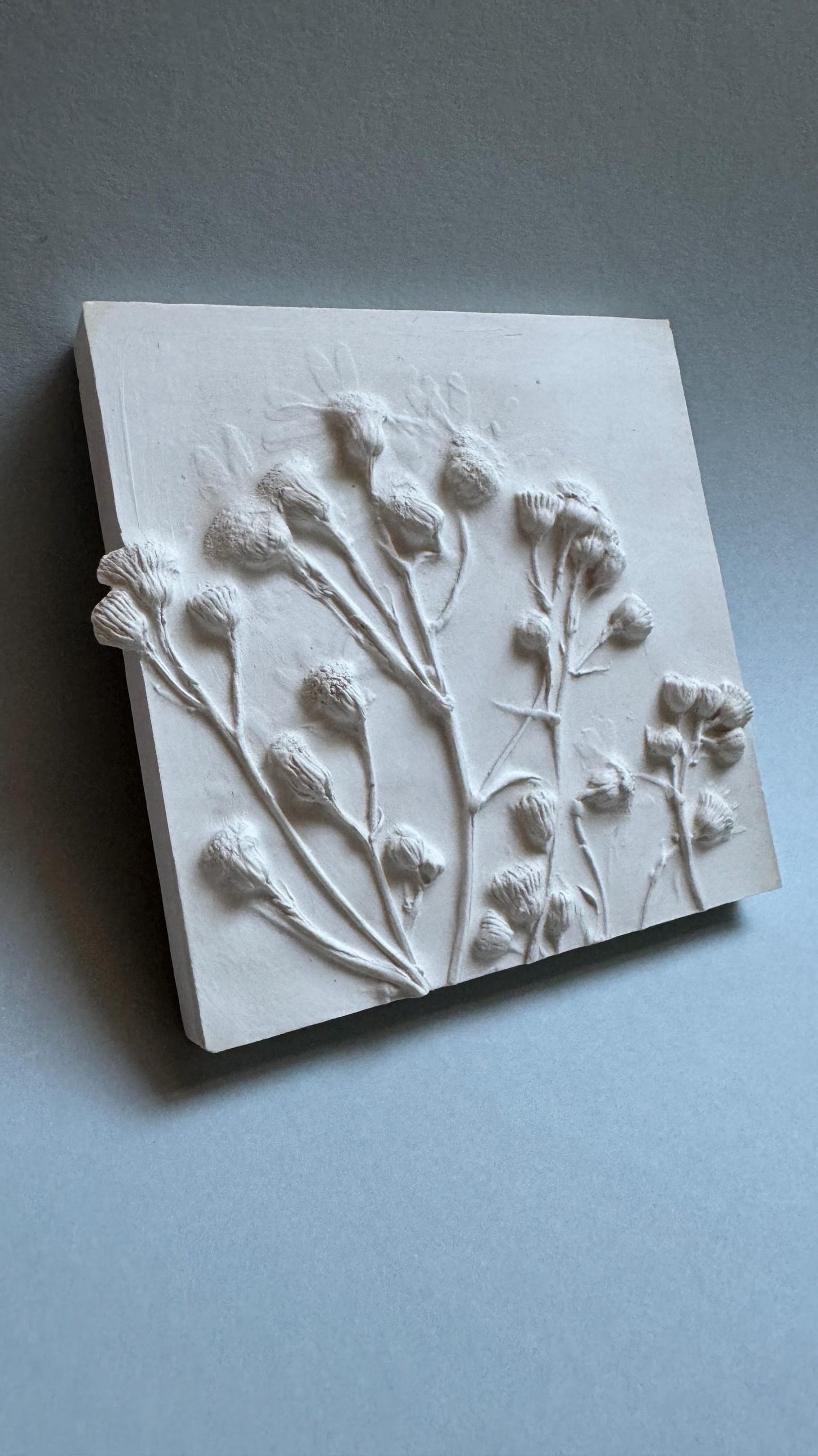 AFFECTION Botanical Bas-relief Wall Art Handmade Nature-inspired Decor ...