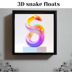Digital 3d Snake Floats, Articulated Rattlesnake, Unique 3d Printed ...