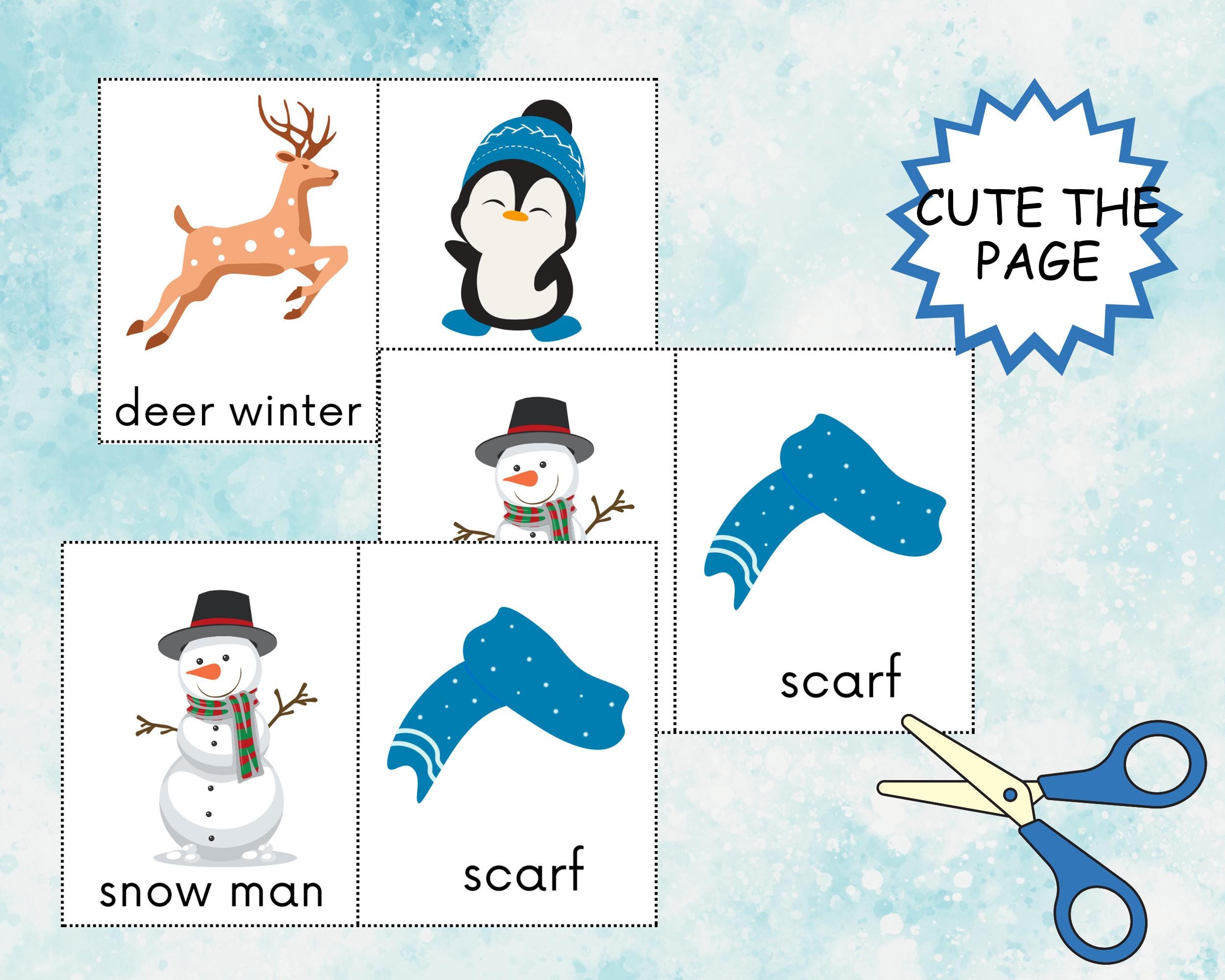 Digital Winter Bingo Game, Family Game Night, Winter Bingo Card ...