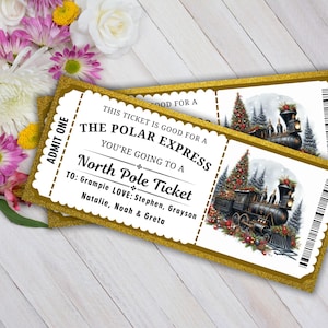 Polar Express Ticket – Christmas Ticket & Holiday Ticket Printable ...