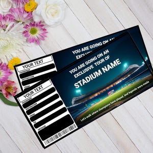 Customizable Stadium Tour Ticket: Sports Event Surprise (digital ...