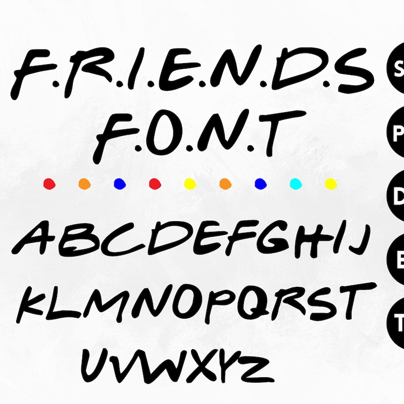 Friends Font - Etsy