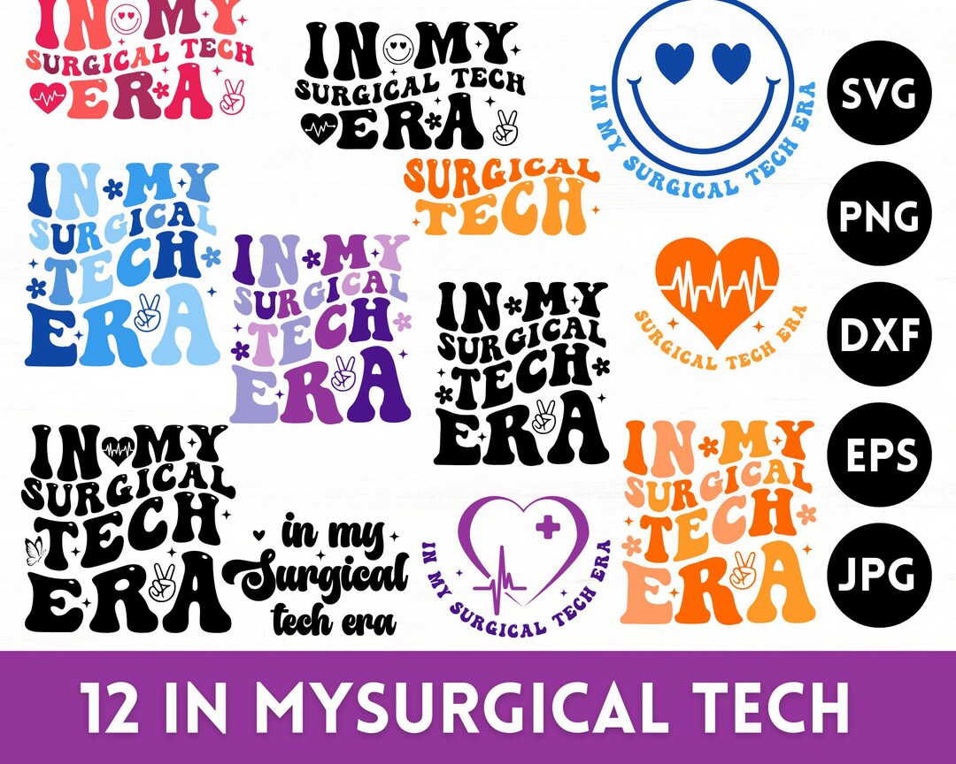 Surgical Tech Era SVG Bundle: Retro Designs (digital Download) - Etsy
