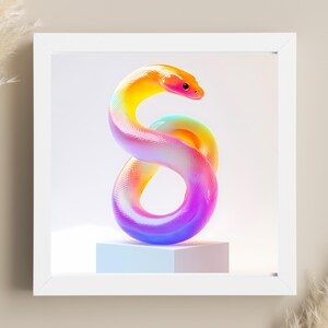 Digital 3d Snake Floats, Articulated Rattlesnake, Unique 3d Printed ...